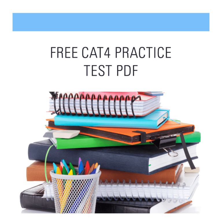 Free CAT4 Practice Test PDF - [100% Free] PDF's for all levels