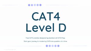 Year 7 CAT Test Sample Questions PDF - CAT4-Prep